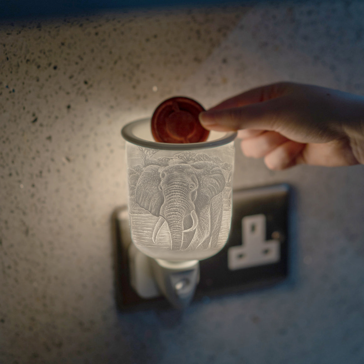 Porcelain Plug In Electric Wax Burner Elephant Cello