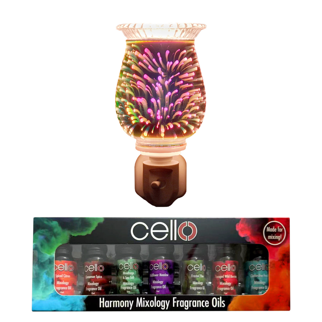 Infinity 3D Plug In Wax Burner with Harmony Oils | Cello