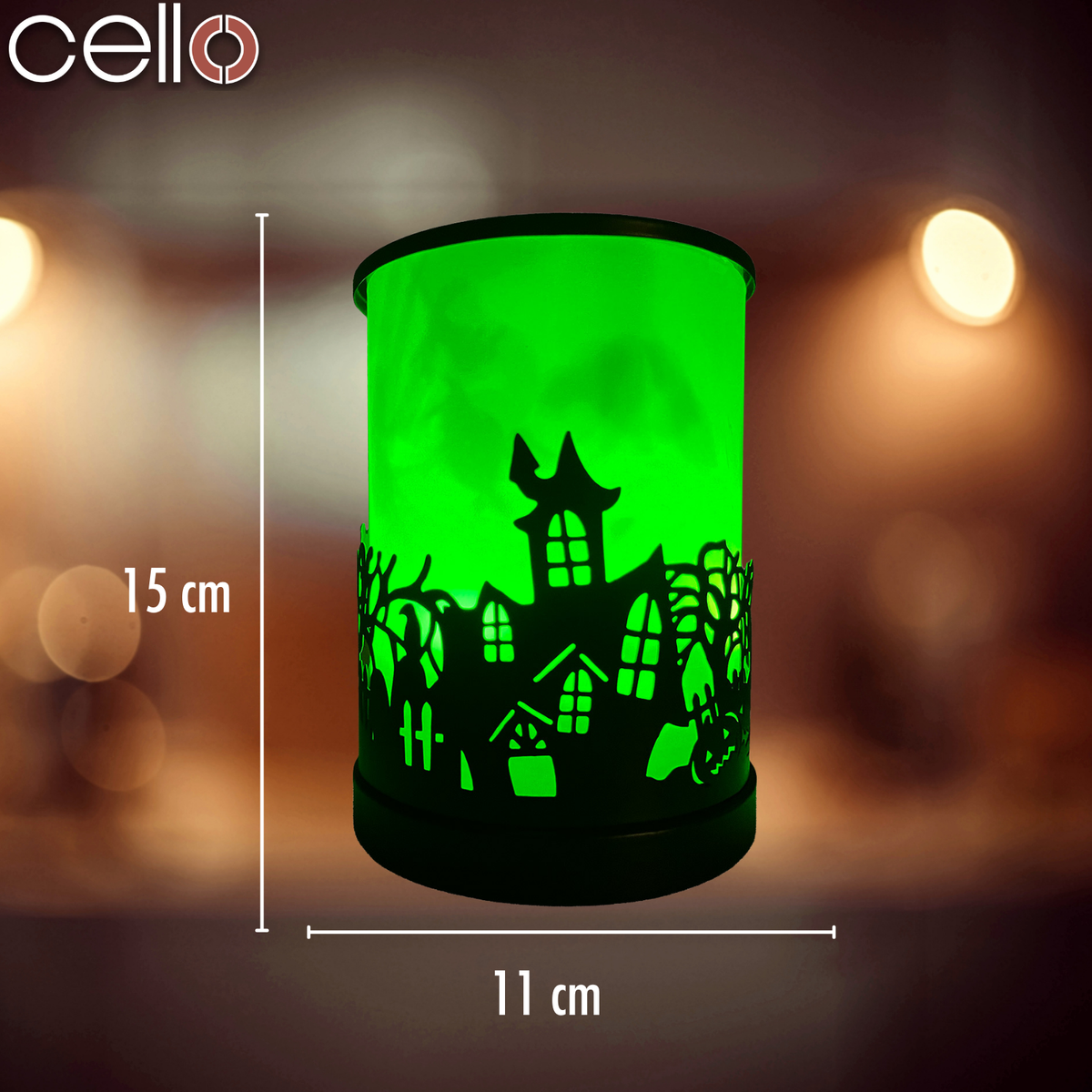 Cello Halloween Colour Changing EMB with a Set of 3 Wax Medallions