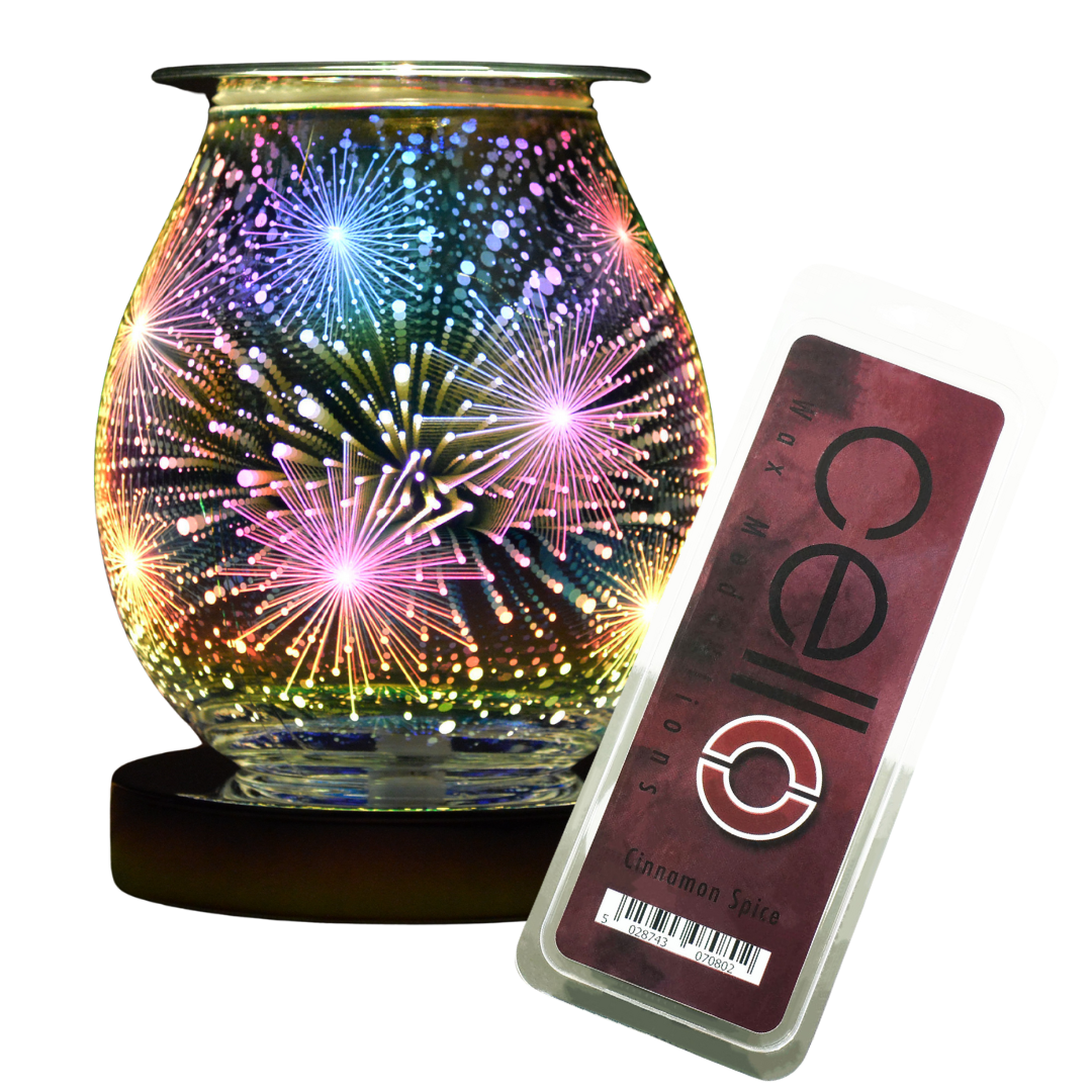 Firework Electric Melt Burner & Cinnamon Spice Wax | Cello