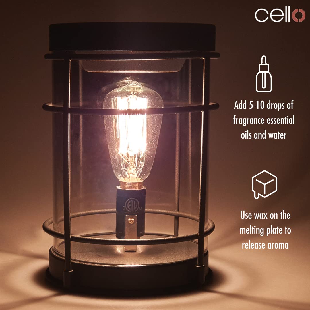 Cello Edison Electric Melt Burner - Gun Metal Infinity