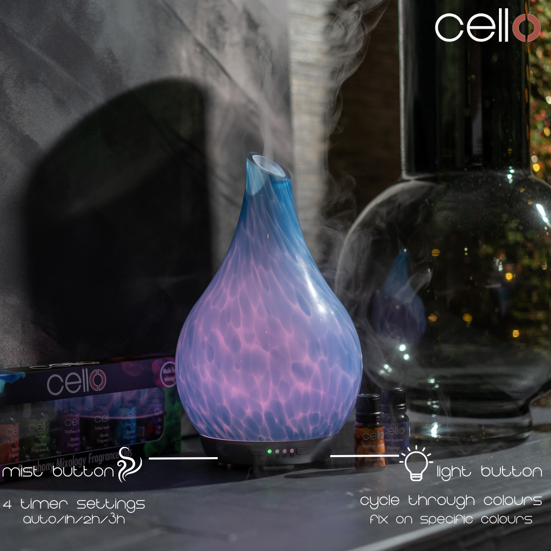 Cello Ultrasonic Diffuser - Large Glass Ocean Floor