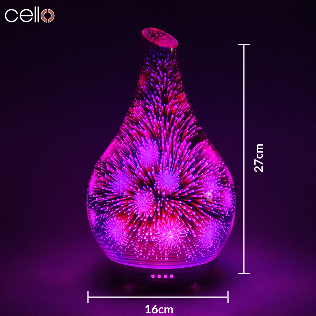 Ultrasonic Diffuser Art Glass - Firework 3D Large | Cello