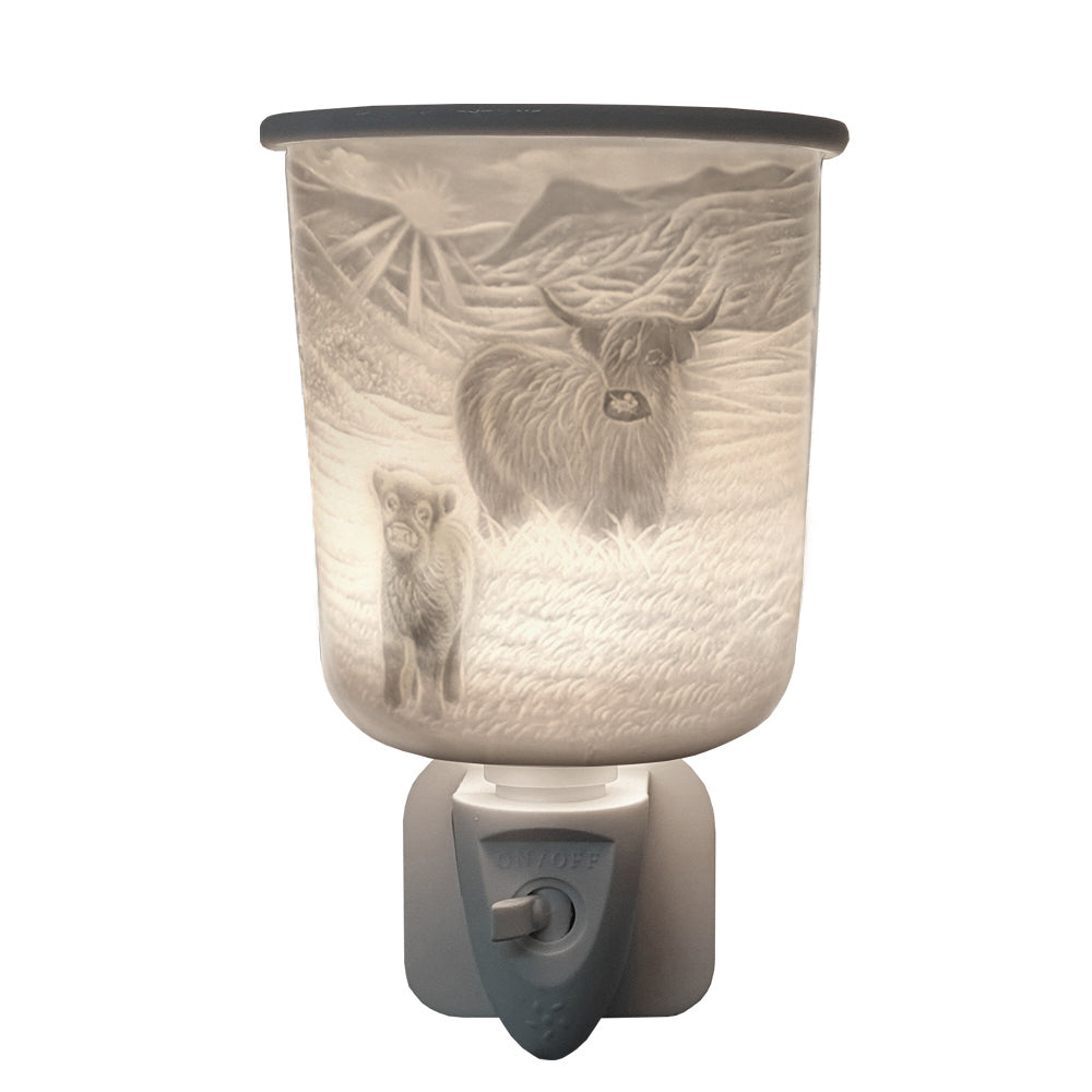 Cello Porcelain Plug In Electric Wax Burner - Highland Stag