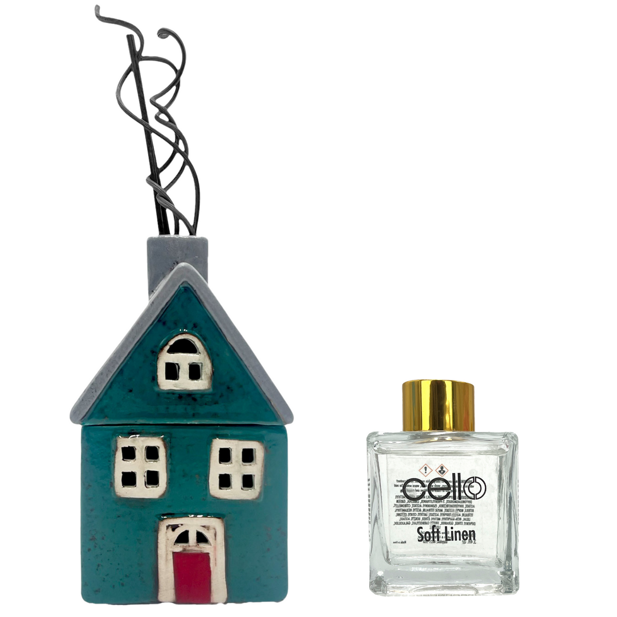 Cello Home Collection Reed Diffuser Soft Linen With Refill Soft Linen