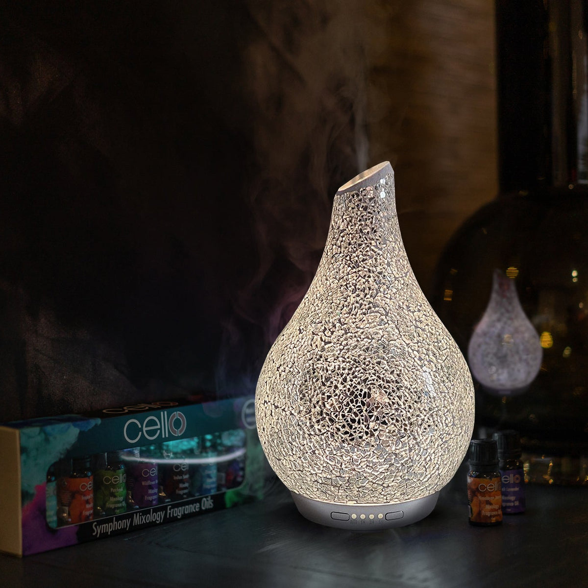 Multicoloured Mosaic Diffuser & Cinnamon Spice Oil | Collectables – Cello