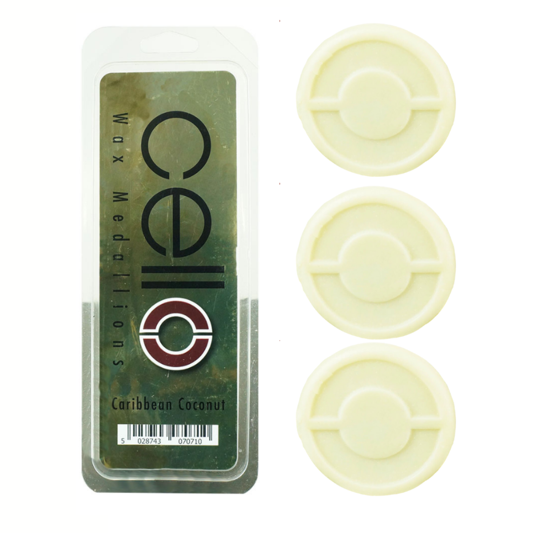 Cello Wax Medallions - Caribbean Coconut | Collectables